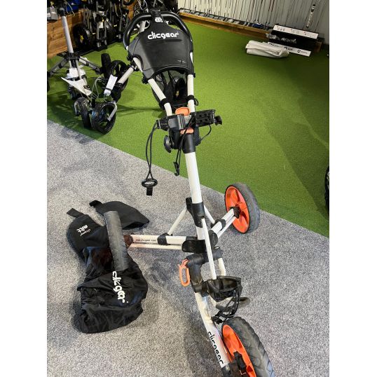 Clicgear 3.5 Trolley Arctic White/Orange (Used - 2 Star) | Push/Pull ...