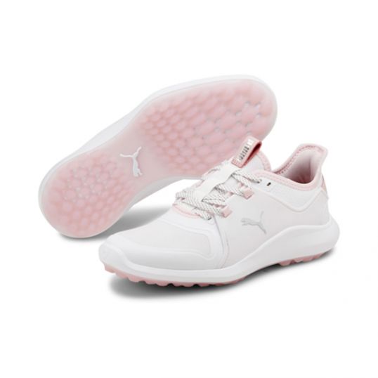 Puma Ignite Fasten8 Ladies Golf Shoes White/Pink | Ladies Golf Shoes at ...