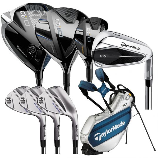 TaylorMade QI10 Mens Complete Golf Set | Pick up and Play sets at JamGolf
