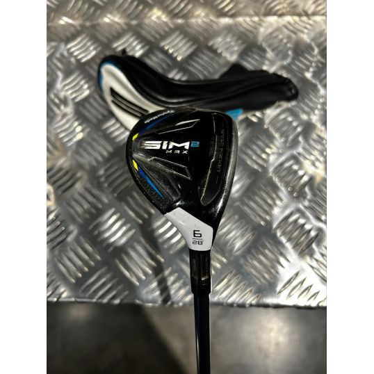 TaylorMade SIM 2 Max Rescue Club Right 6 Hybrid-28 Degree Regular Ventus Blue 6 Saplize Midsize ...
